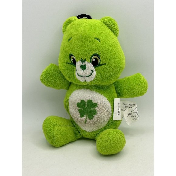 Care Bears | Toys | Vtg 202 Care Bears Good Luck Bear 7 Plush Green ...